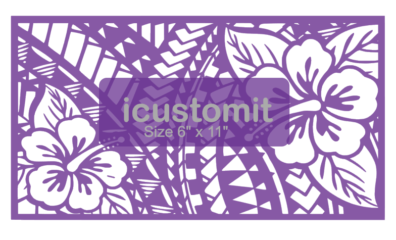 Polynesian Cake Stencil #1 — iCustomit