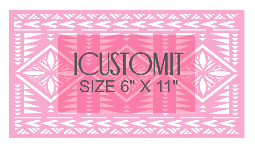 Polynesian Cake Stencil #73 — iCustomit