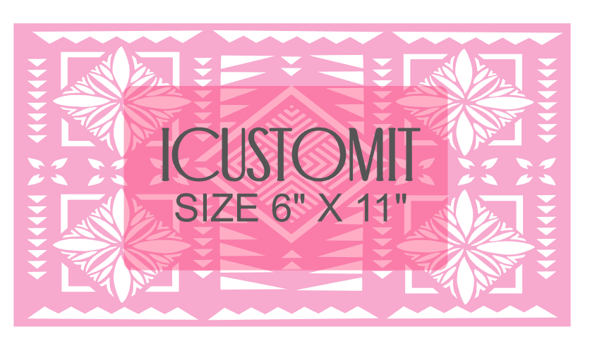 Polynesian Cake Stencil #74 — iCustomit